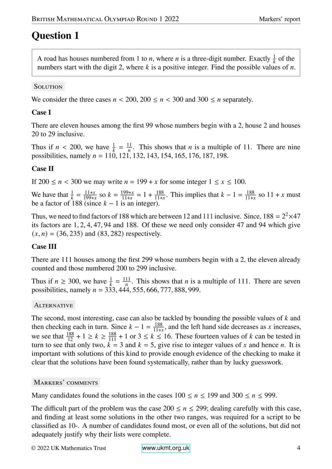 BMO数学竞赛考什么？附2022年试题答案解析 - British Mathematical Olympiad(BMO)