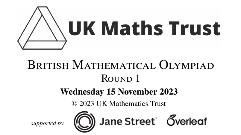 2024年BMO1数学竞赛真题