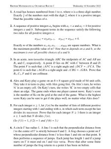 2023年BMO数学竞赛BMO1真题