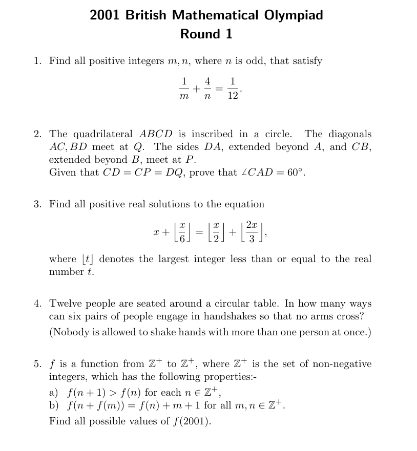 2002年BMO数学竞赛BMO1真题